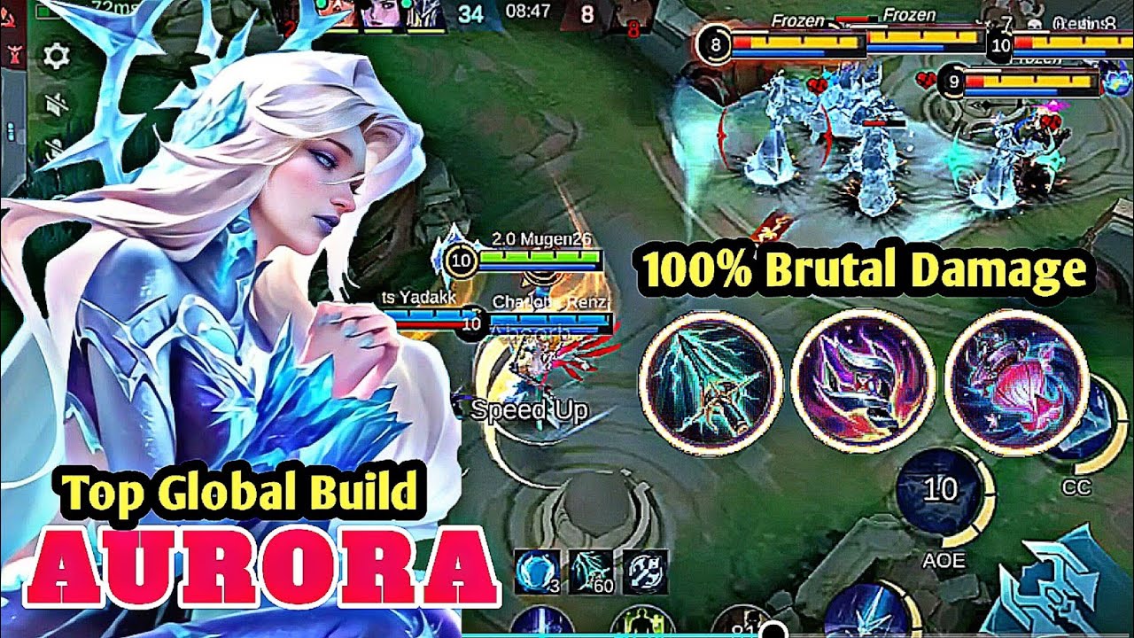 Brutal Damage Build Aurora | Top Global Build | Best Build 2024 - YouTube