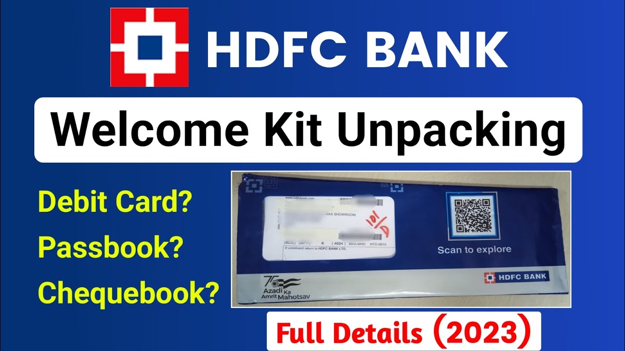 HDFC Bank Welcome Kit Unboxing 2024 | HDFC Welcome Kit 2024 | HDFC ...
