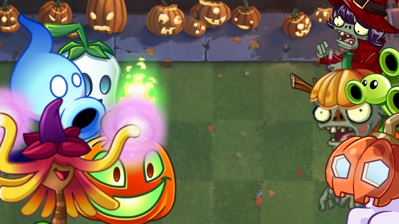 Halloween lawn of doom 2025||PvZ reflourished - YouTube