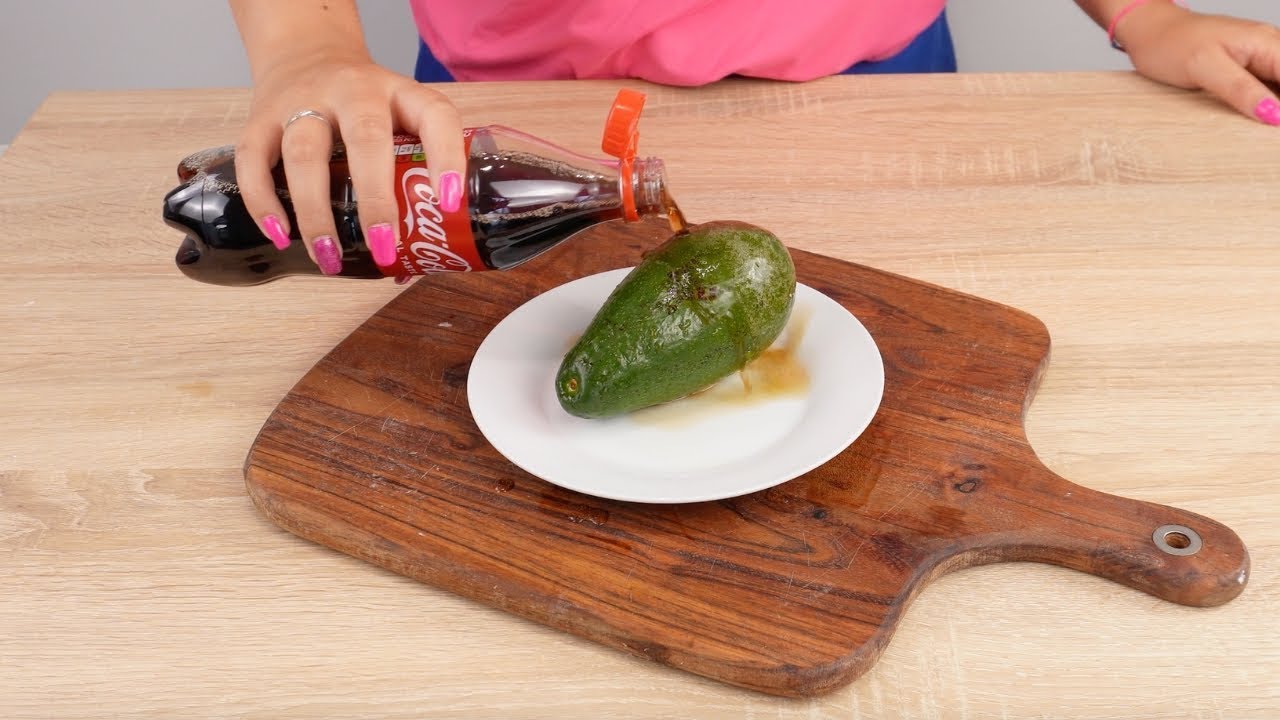 Pour Coca-Cola on Avocado and See This Amazing Trick! - YouTube