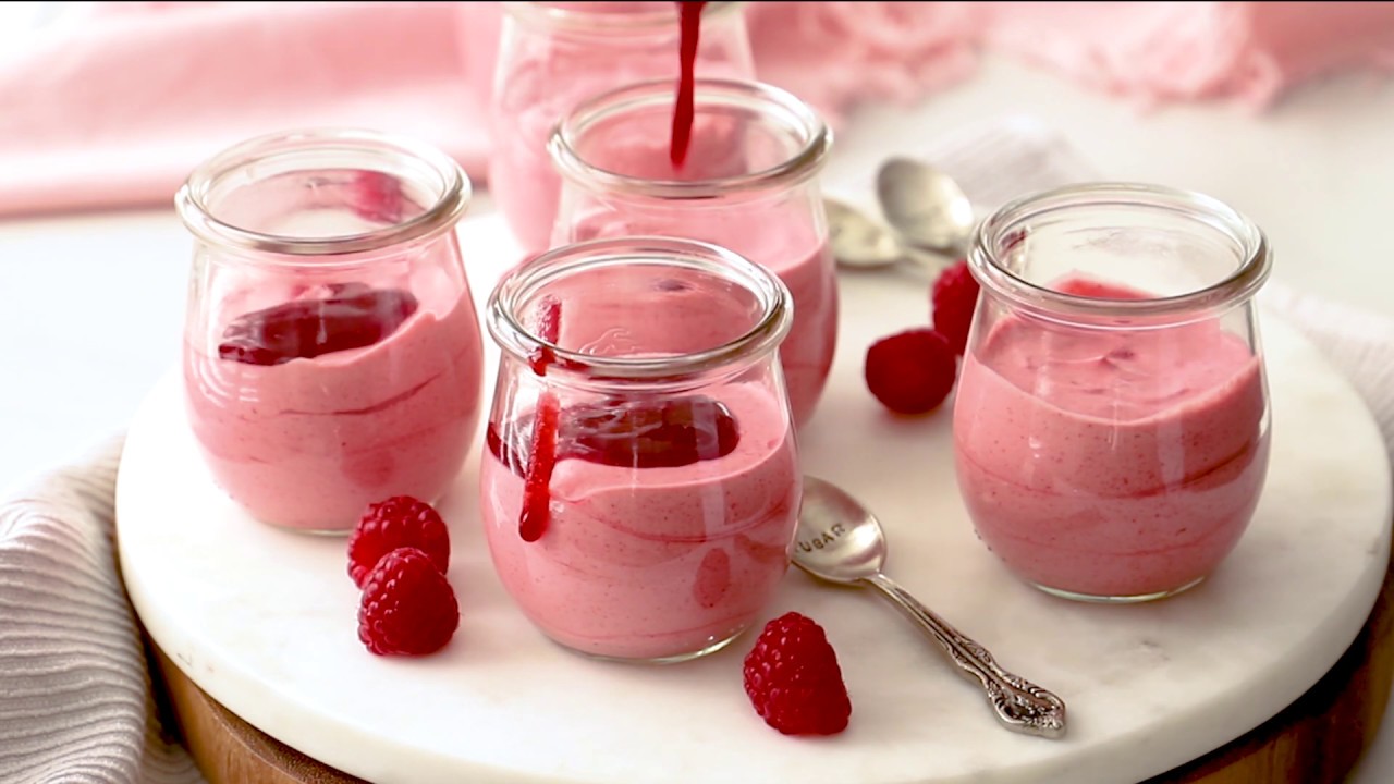 Easy Raspberry Mousse Recipe Video Youtube