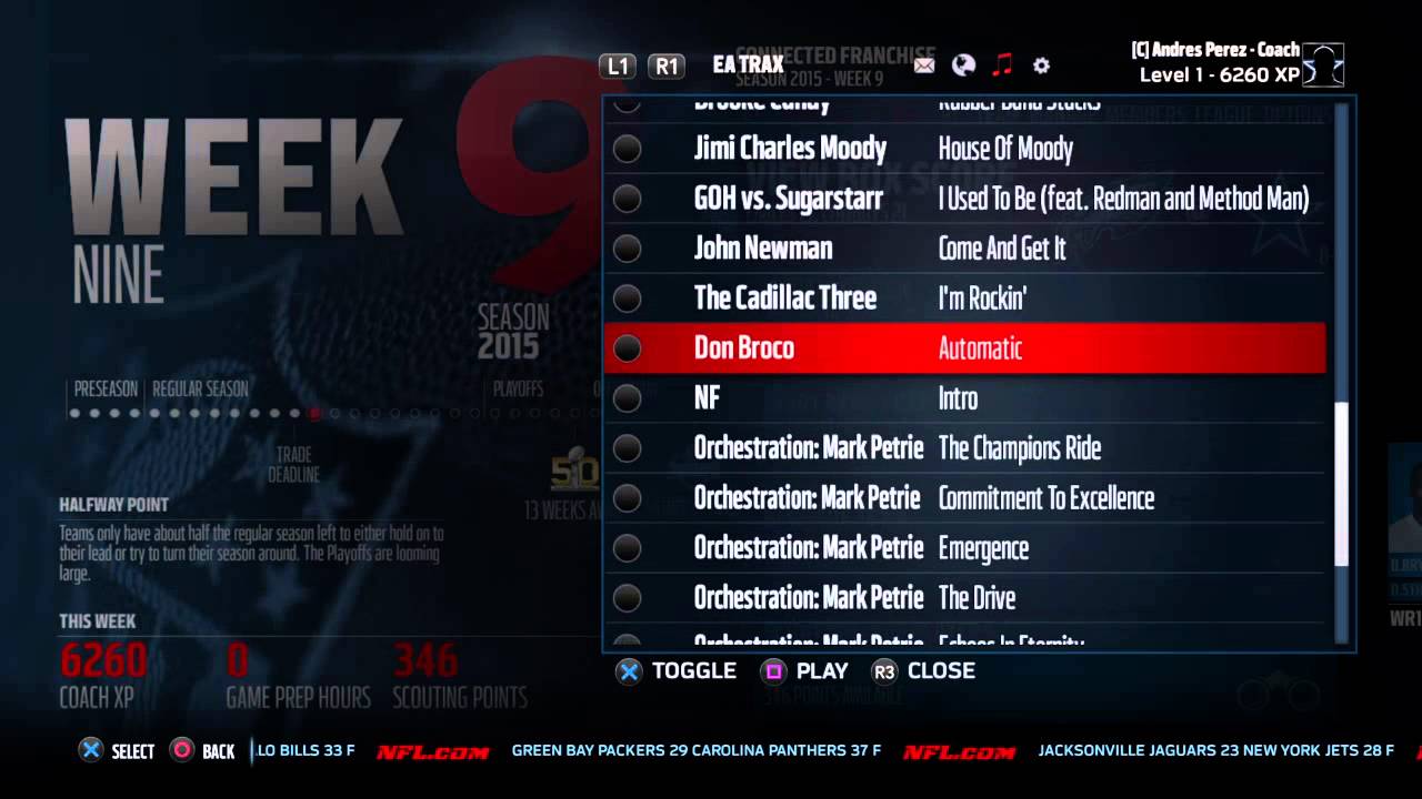 How to turn off EA TRAX in Madden 16 - YouTube