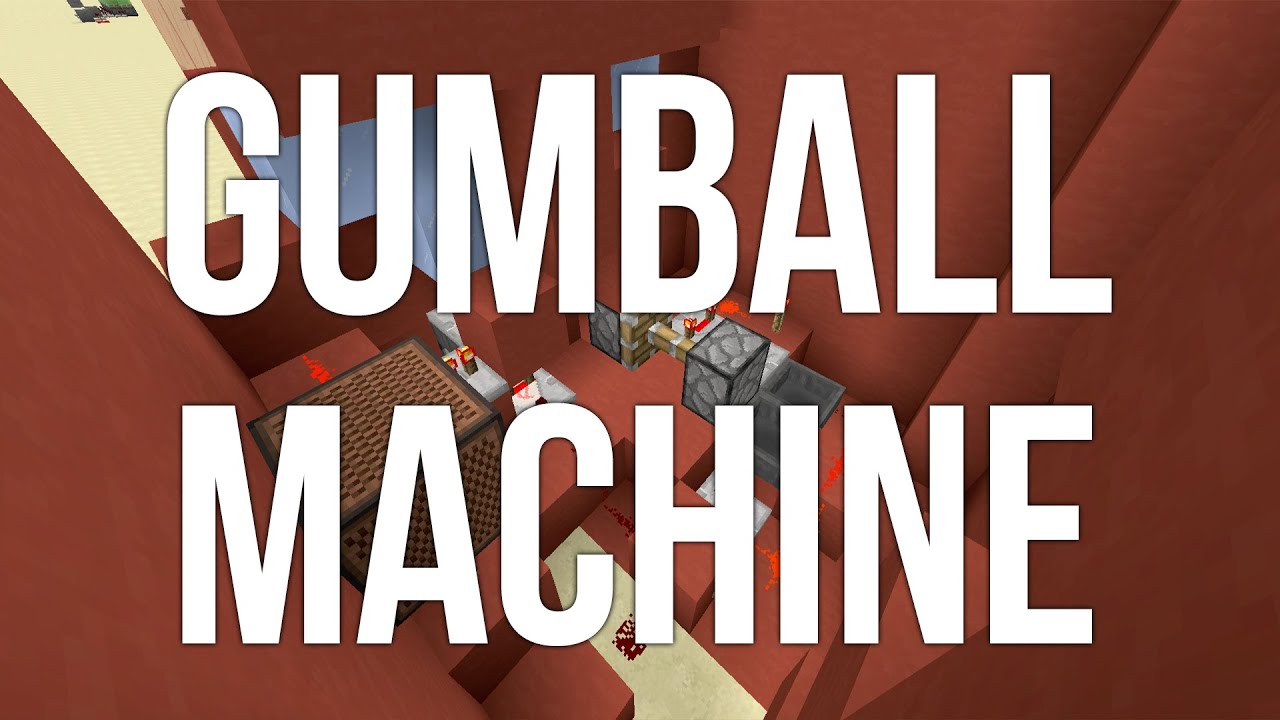 Minecraft: Building a Redstone Gumball Machine Live! - YouTube