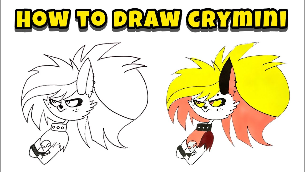 How to Draw Crymini from Hazbin Hotel – Upcoming Character Drawing ...