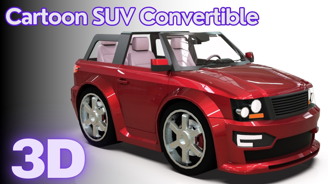🚗Low Poly Cartoon SUV Convertible Without Roof | BLENDER - YouTube