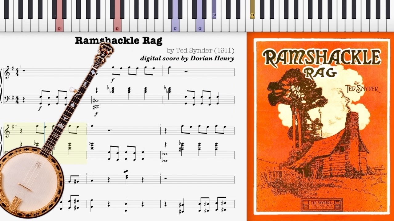 Ramshackle Rag by Ted Snyder (1911, Ragtime piano) - YouTube