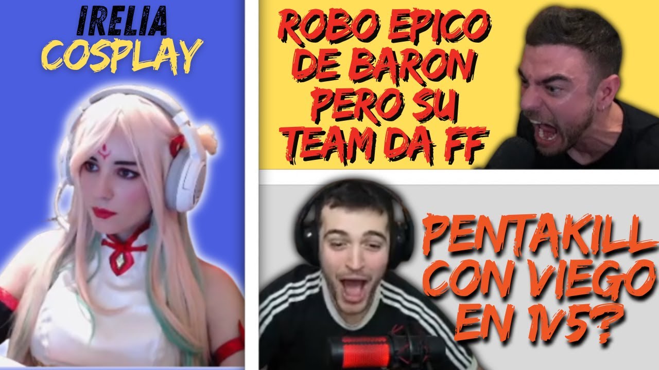 ALVARO ROBO DE BARON EPICO😂 | PENTAKILL VIEGO 1V5?😮 | Mejores Momentos ...