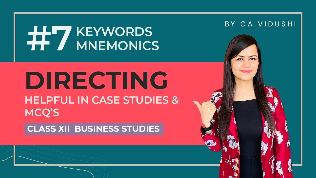 DIRECTING Key Words | Mnemonics | Very helpful in Case Studies | Class ...
