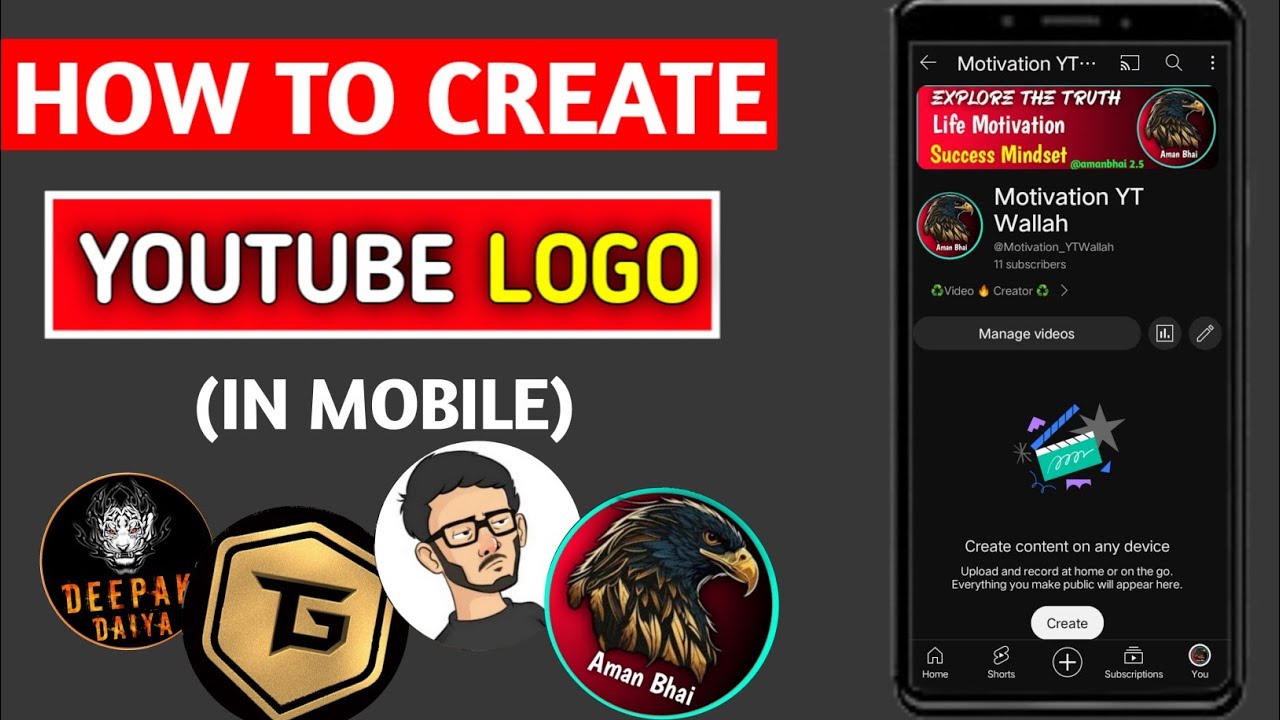 How to make YouTube Logo//YouTube Logo kaise banaye phone se🛑 ||#logo # ...