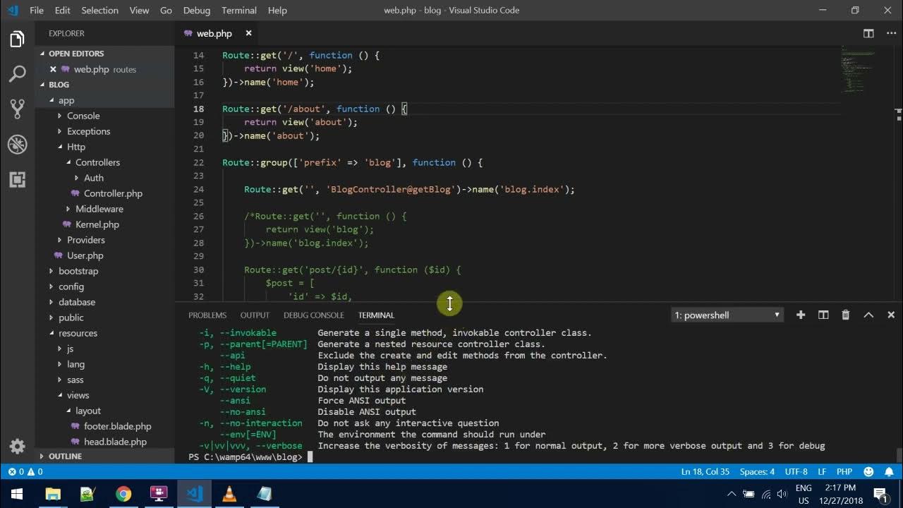 Laravel - 11. Controllers v Laravel-i - YouTube