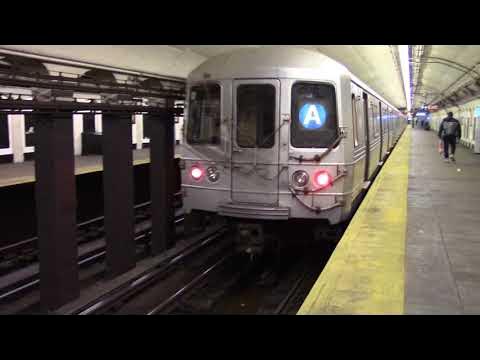IND 8th Avenue Line: A & NIS Trains at 190th Street [R46, R77, R179] - NYC Subway - YouTube