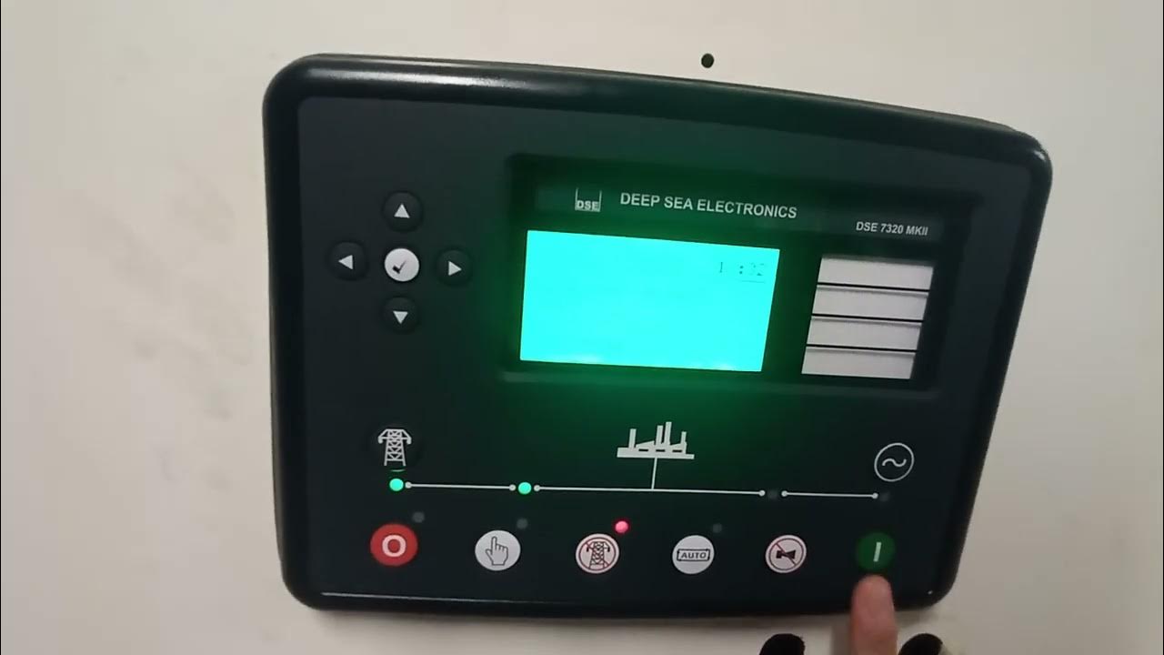 Capacitacion principiante arranque modo manual. Panel de control DEEP ...