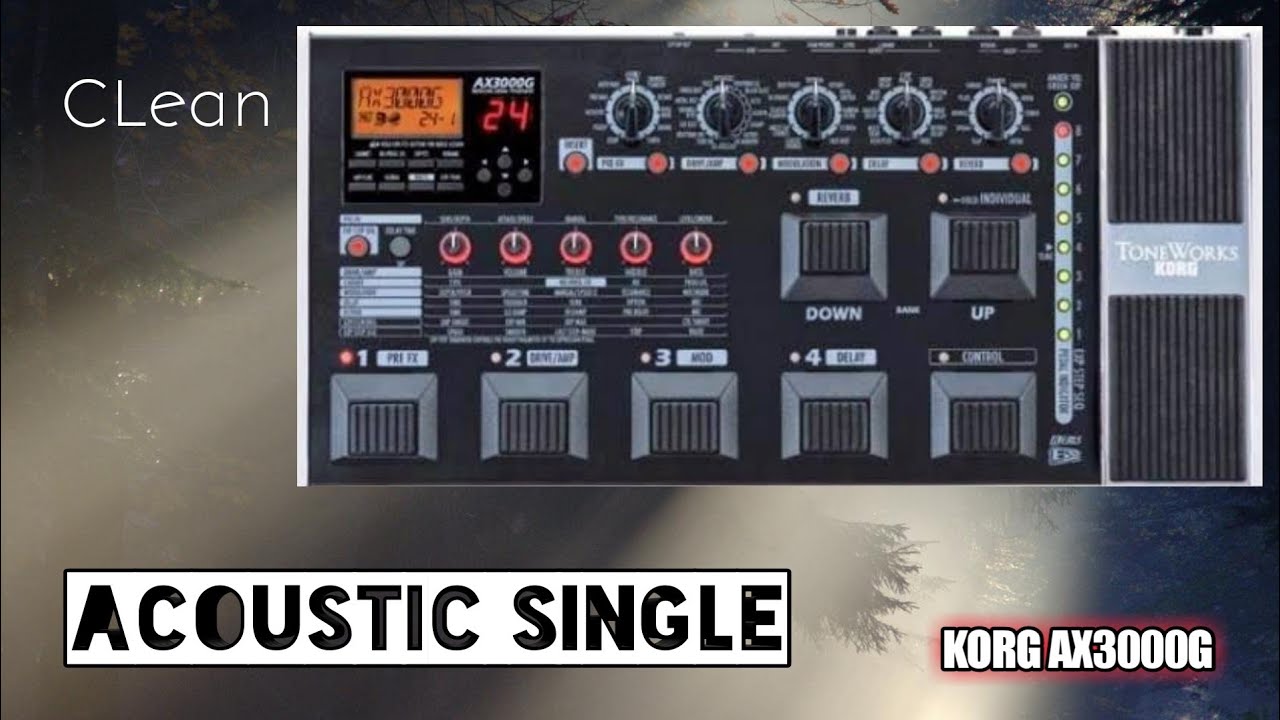 TUTORIAL SETTING ACOUSTIC SINGLE KORG AX3000G | CLEAN | BY KRRISH - YouTube