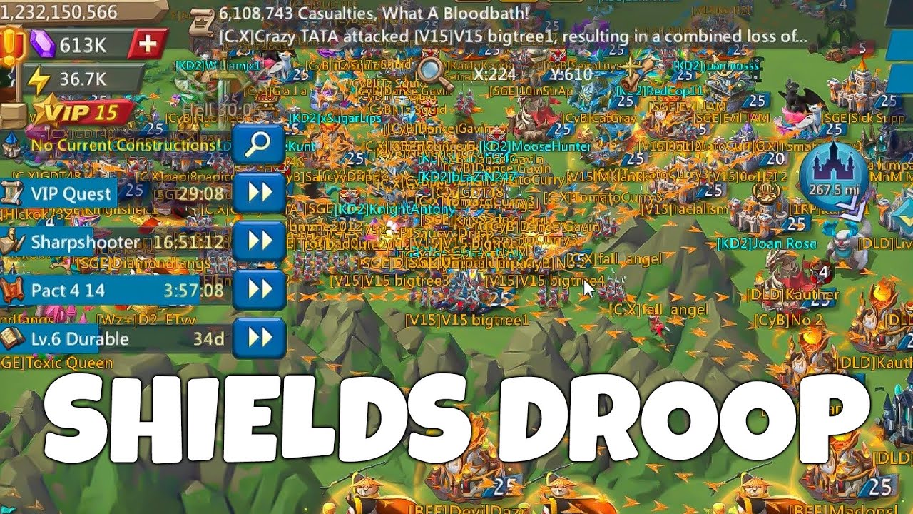 Lords Mobile - Crazy Moment, Shield Drooping Around Us - YouTube