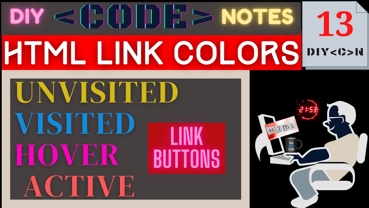 DIY CODE NOTES | UNVISITED, VISITED, HOVER AND ACTIVE | JULSTUB - YouTube