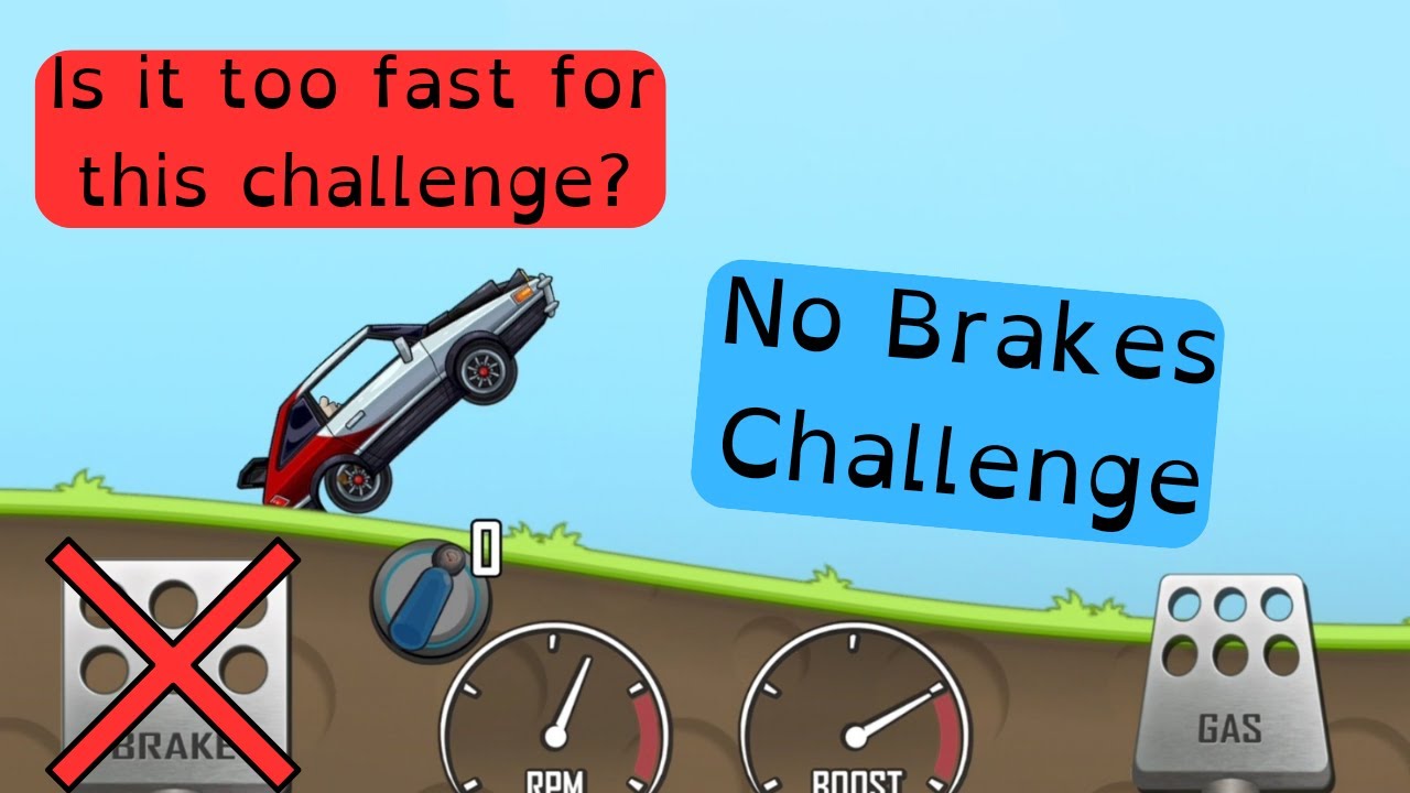 Fast Car No Brakes challenge - Countryside, Hill Climb Racing - YouTube