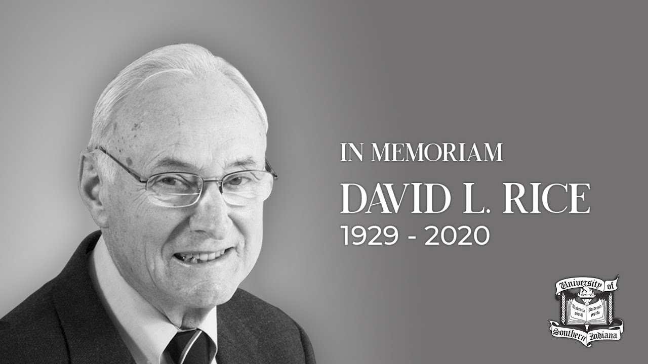 Dr. David L. Rice Funeral Service - YouTube