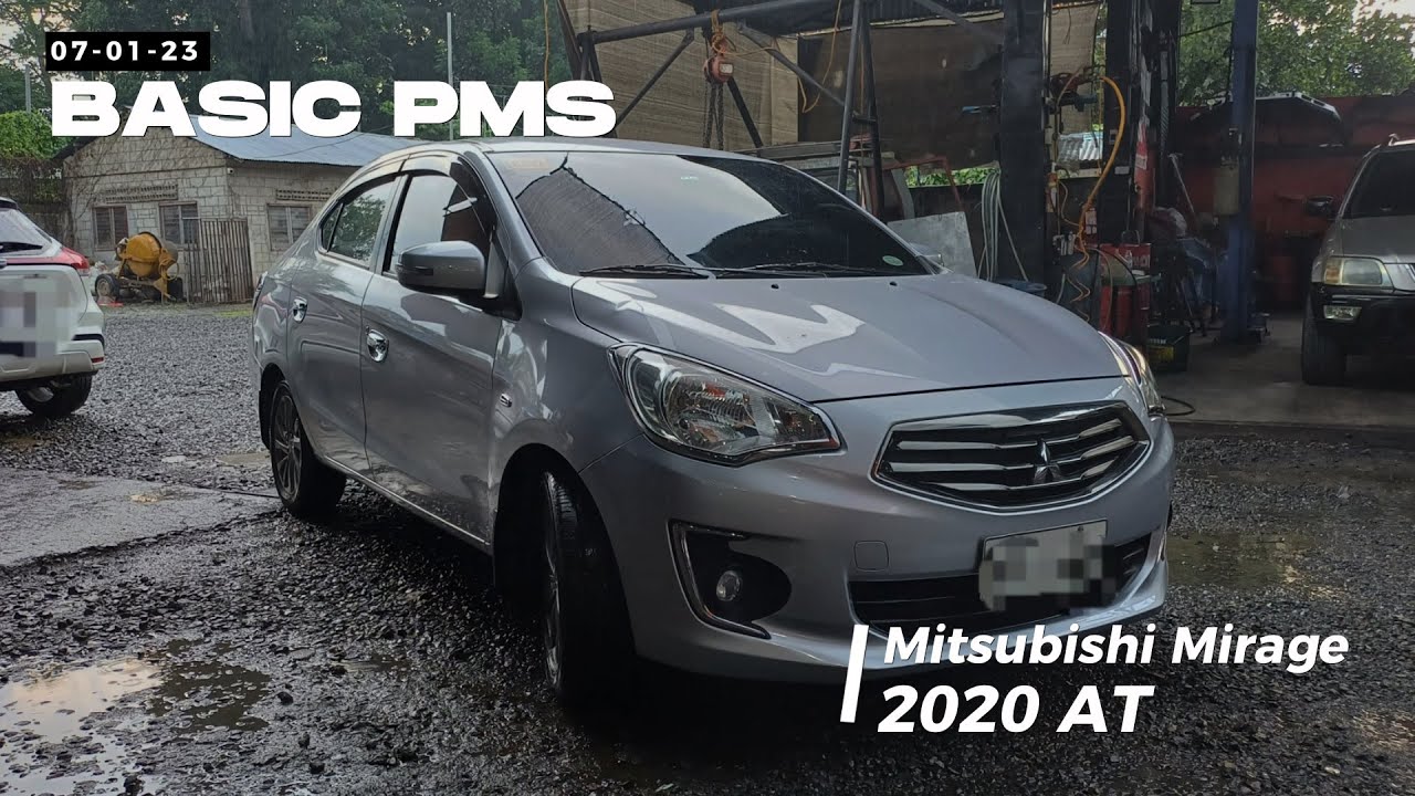 MITSUBISHI MIRAGE 2020 AT BASIC PMS by MG Autoworx - YouTube
