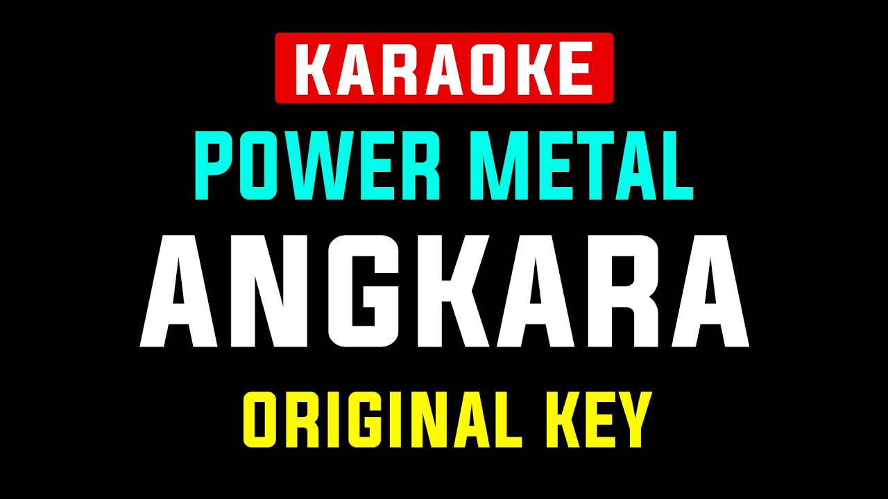 Angkara - Power Metal [ KARAOKE LAGU ROCK ] Original Key - YouTube
