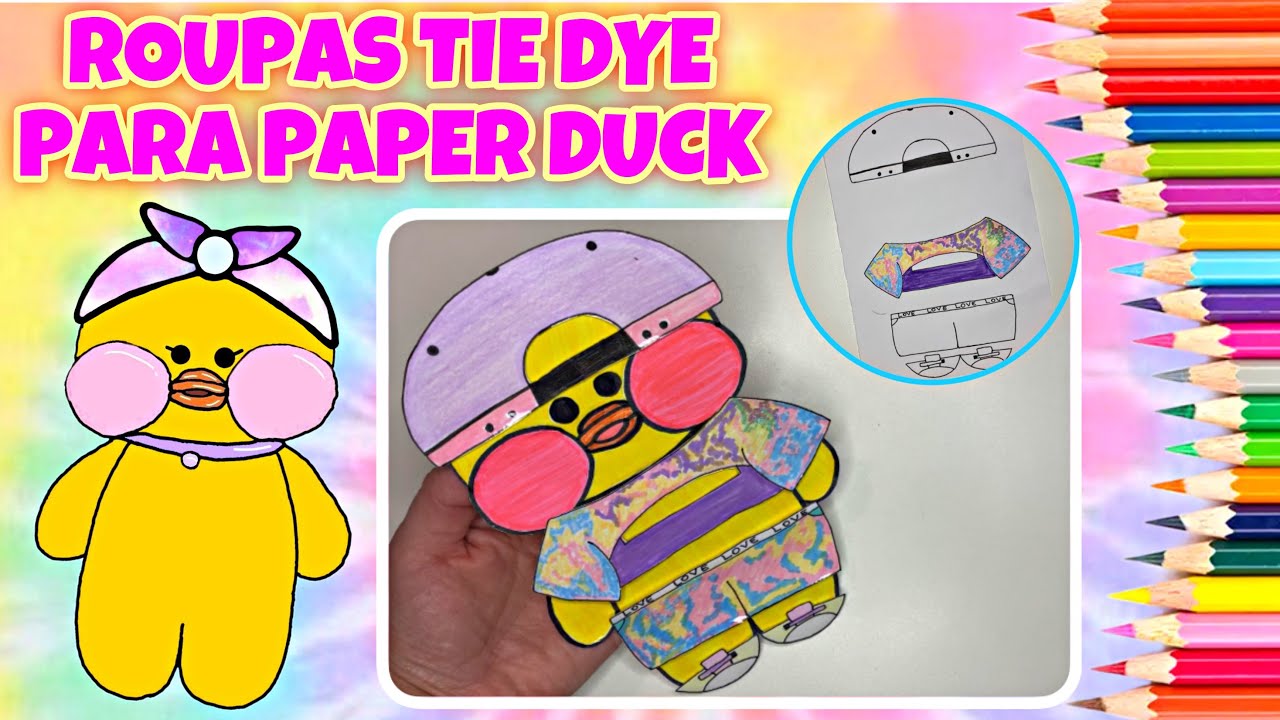 COMO DESENHAR ROUPAS TIE DYE PARA PAPER DUCK How To Draw Tie Dye como-desenhar-roupas-tie-dye-para-paper-duck-how-to-draw-tie-dye
