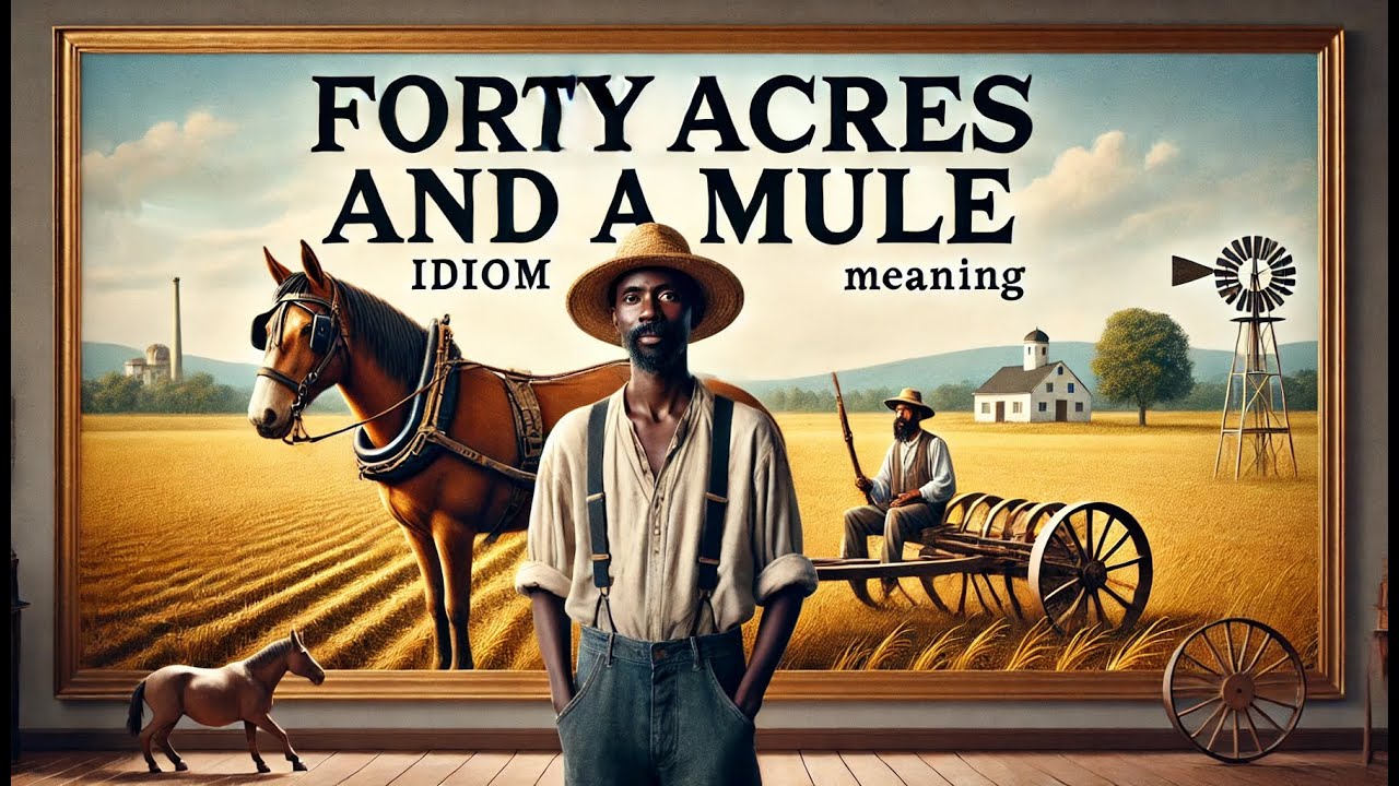 (40) Forty acres and a mule | Idiom | Meaning | Definition | Example ...