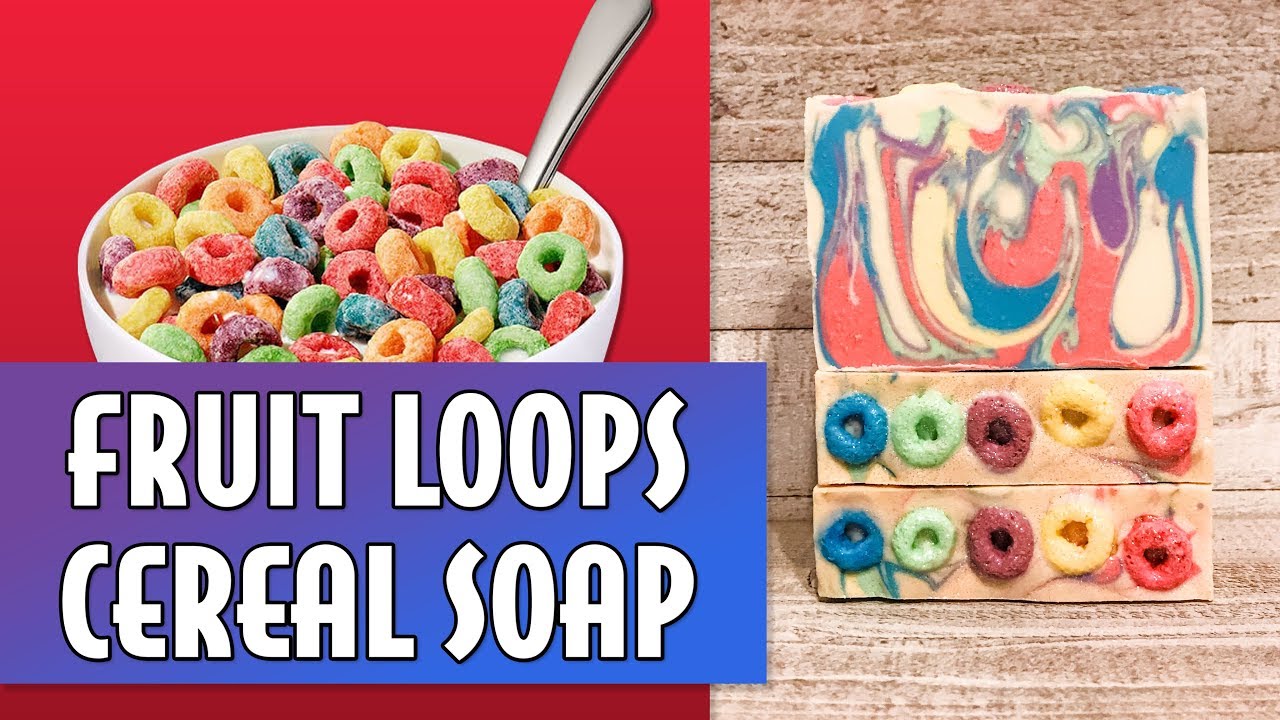 Making Fruit Loops Cereal Soap + How I Make Embeds | Milk & Sugar Bath ...
