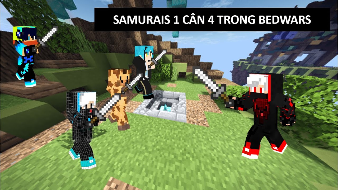 SamuraiS 1 cân 4 cực gắt trong Bedwars |Minecraft-Blockdrop Network ...