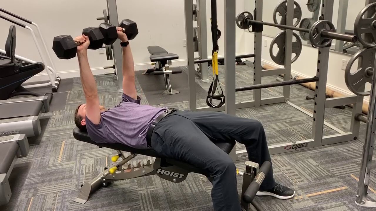 Alternate DB Chest Press - YouTube