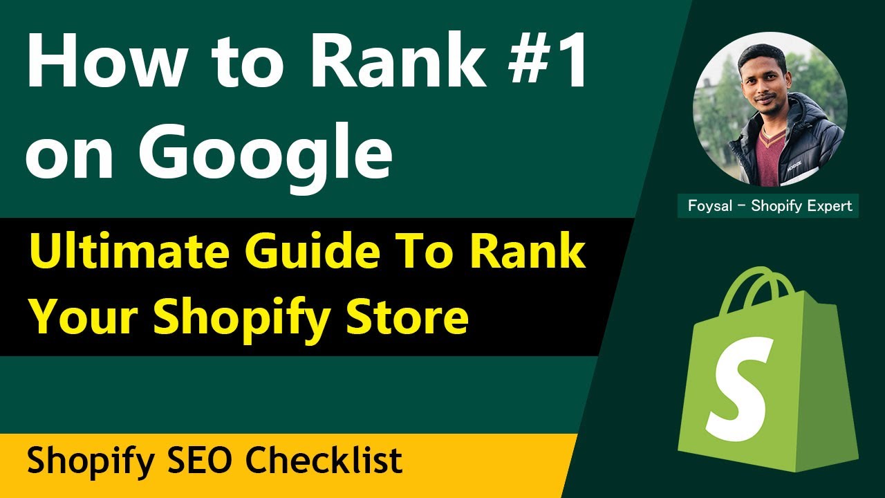 Ultimate Guide To Rank Your Shopify Store Shopify SEO Checklist - YouTube