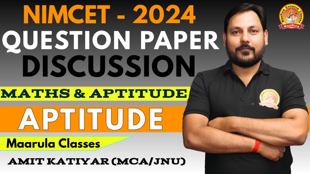 ANSWER KEY OF NIMCET-2024 🖥️MATHS AND REASONING APTI 🔥EXACT DETIALED ...