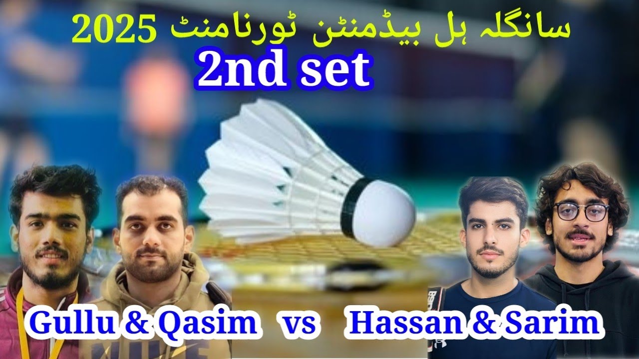 Sarim Khan & Hassan vs Umar Gullu & Qasim Rasheed high voltage ⚡ badminton match 2nd set - YouTube