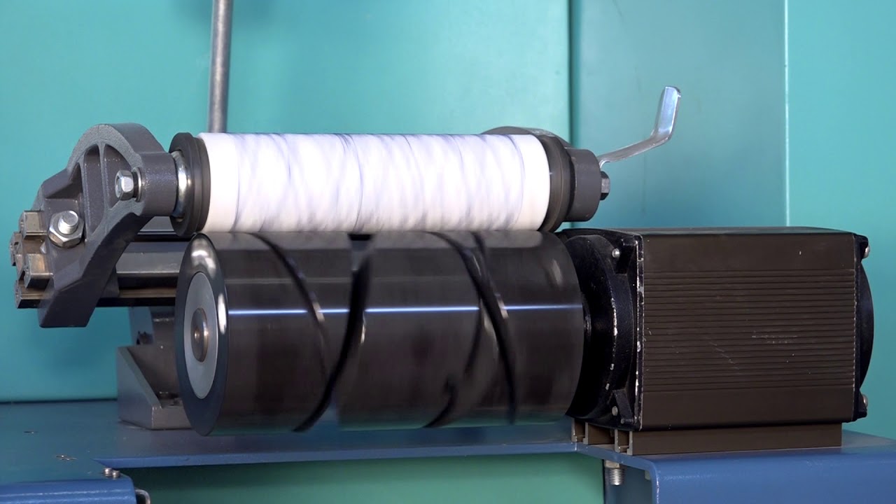 RI 8001 8 Spindle Single End Sizing Machine from Rabatex - YouTube