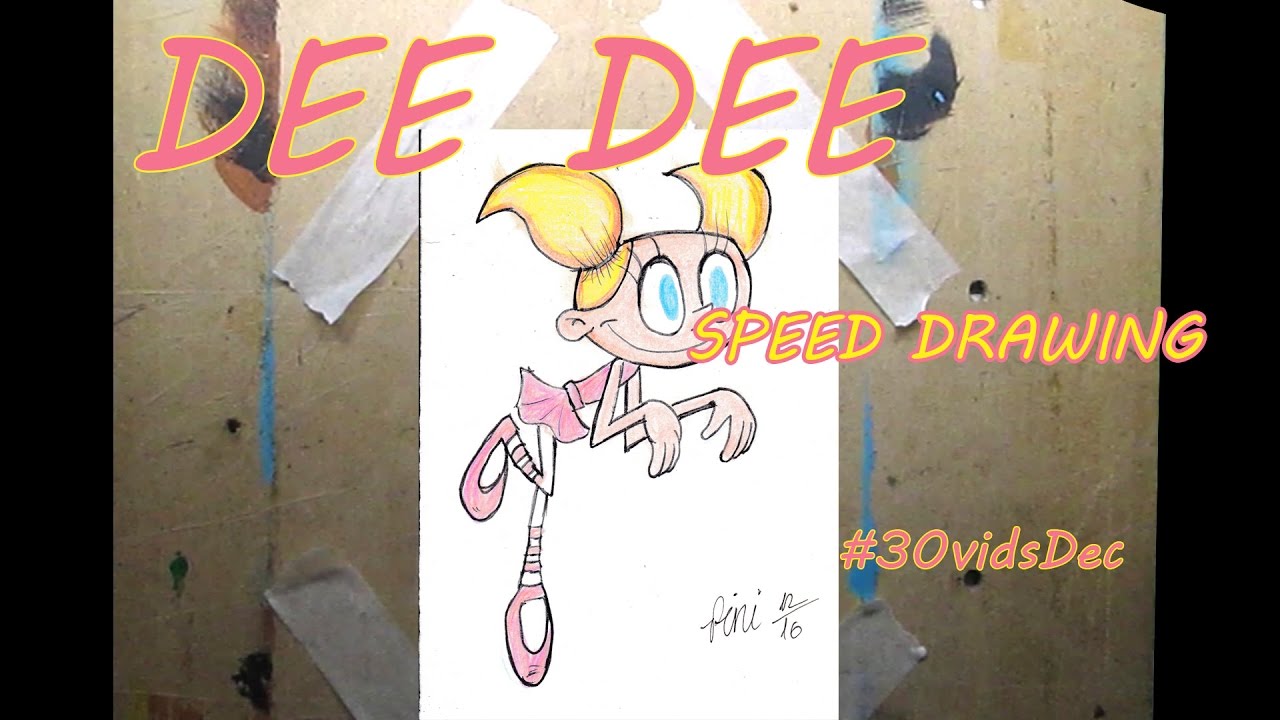 25. DEE DEE (Dexter Laboratory)- speed drawing #30vidsDec - YouTube