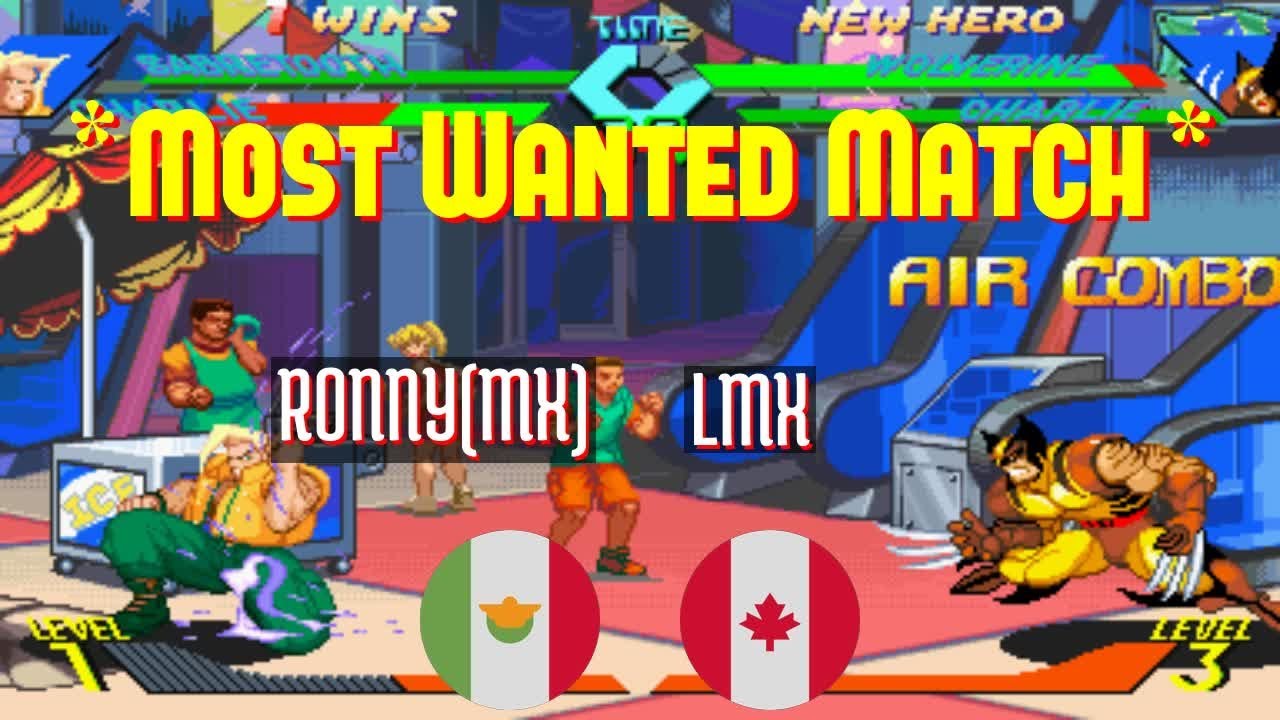 FT10 @xmvsf: RONNY(MX) (MX) vs LMX (CA) [X-Men vs Street Fighter Fightcade] Nov 8 - YouTube