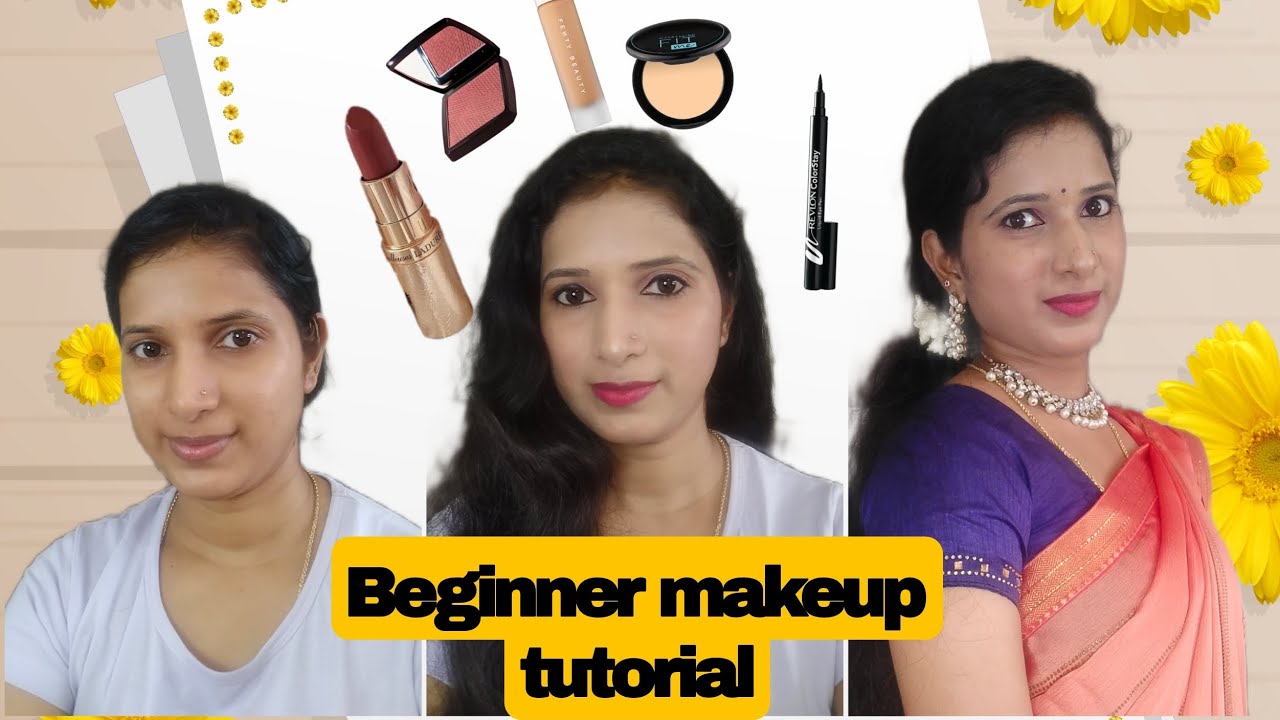 beginner makeup tutorial/easy step by step makeup/flawless makeup/ಒಮ್ಮೆ ...