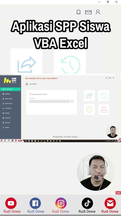Aplikasi SPP Siswa VBA Excel #part4 - YouTube