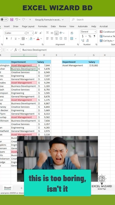 How to Group by Function Like a Pro! #spreadsheetmagic #excel #exceltricks #exceltips # ...