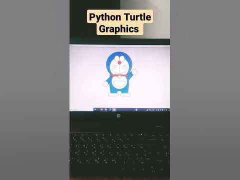 Drawing Doremon With Python Turtle Graphics 🐢🐢🐢 | Coding Status | #shorts - YouTube