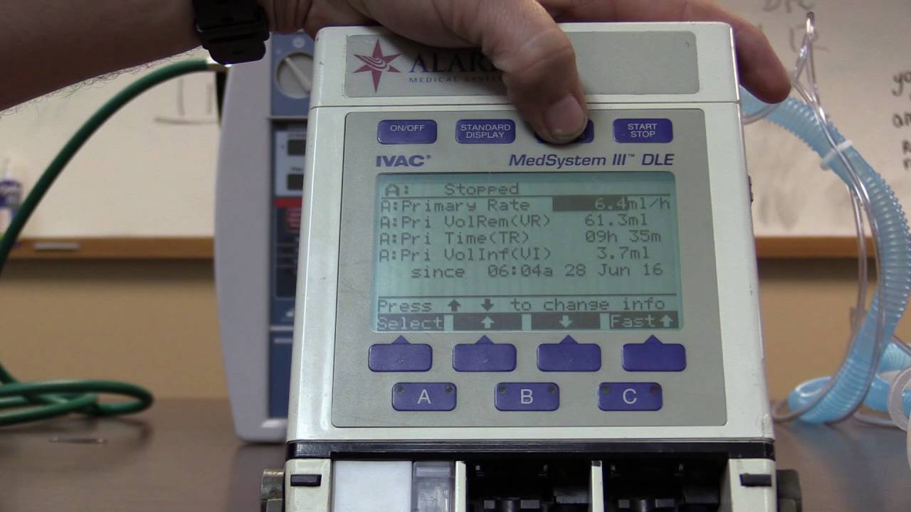 ALARIS MedSystem III PUMP VIDEO - YouTube