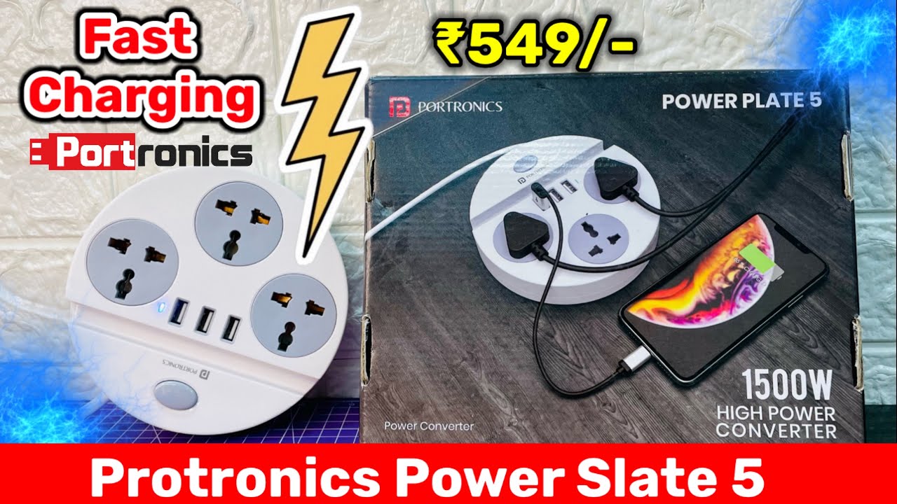 Protronics Power Slate 5 High Power Extension Board with 3 USB Fast ...