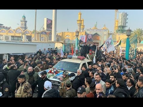 Funeral procession of Qasem Soleimani, thousands Iranian mourn ...