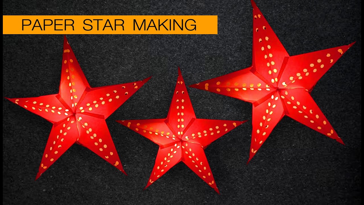 How to make Paper star - Christmas star - Christmas - YouTube