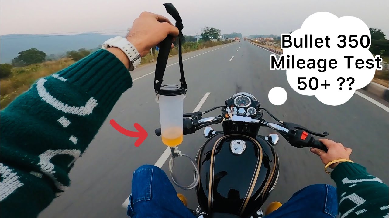 Bullet 350 Mileage Test || Unbelievable || With Proof || Royal Enfield ...