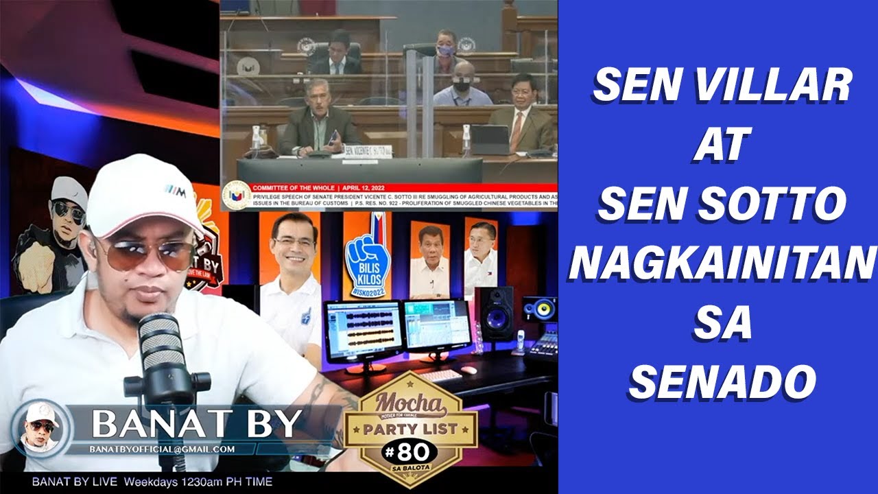 SEN VILLAR AT SEN SOTTO NAGKAINITAN SA SENADO - YouTube