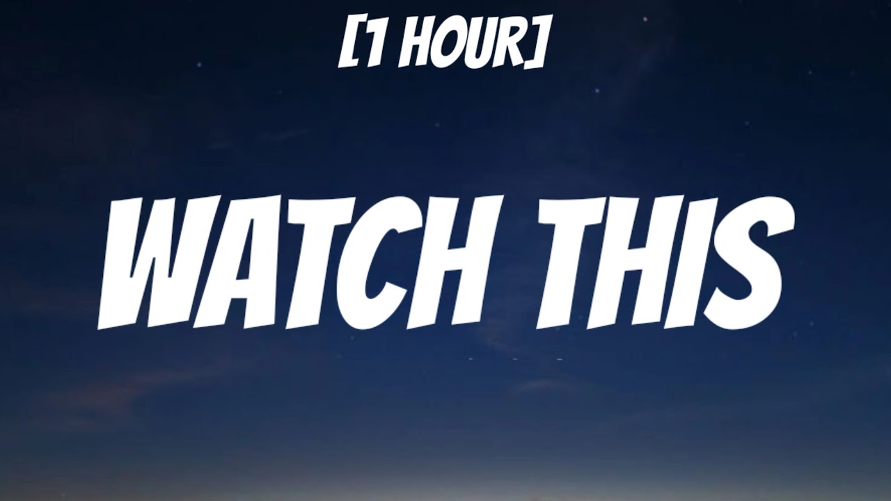 Lil Uzi Vert - Watch This [ 1 HOUR/Lyrics] Pluggnb Remix (TikTok ...