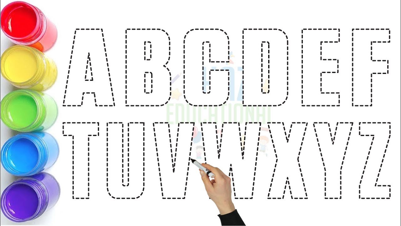 Learn to Write Your ABCs! Tracing & Coloring - YouTube
