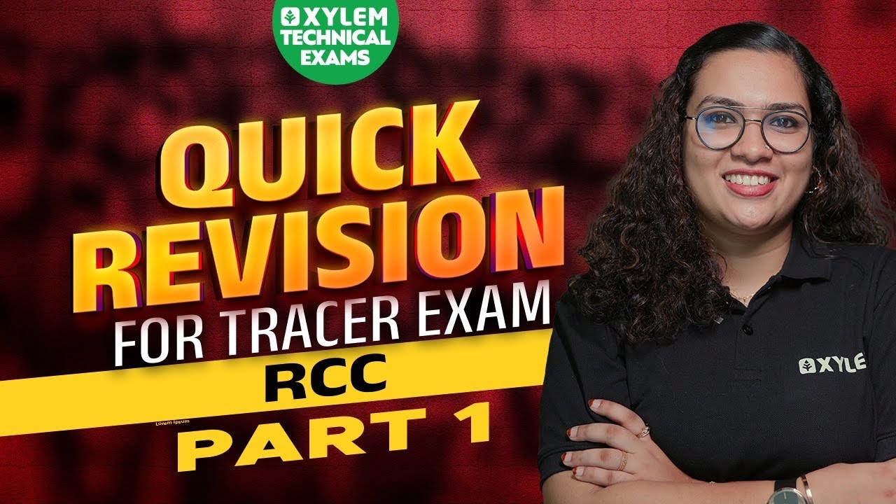 Quick Revision - Part 1 | RCC | Xylem Technical Exams - YouTube