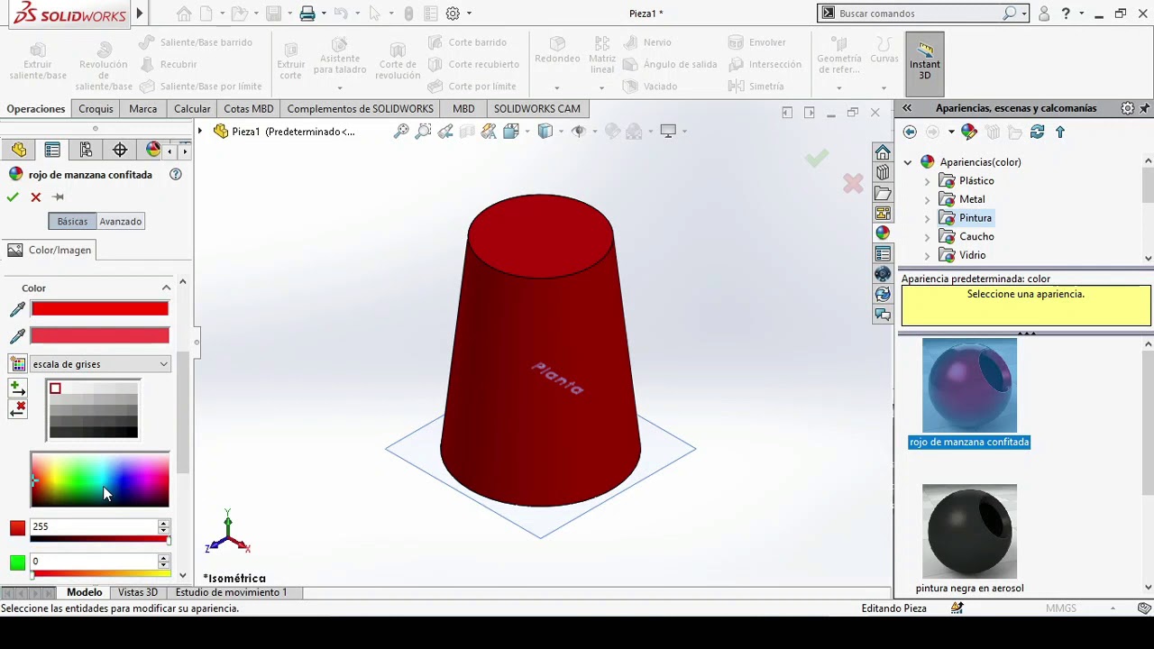SolidWorks Tutorial SimulationXpress Vaso - YouTube