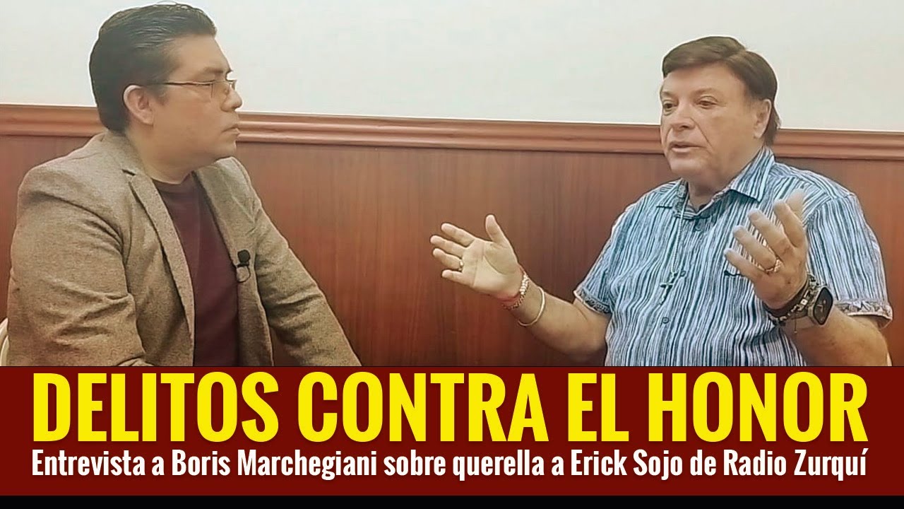 Entrevista con Boris Marchegiani sobre querella por delitos contra el ...