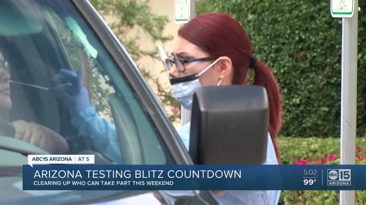 Arizona coronavirus testing blitz countdown - YouTube